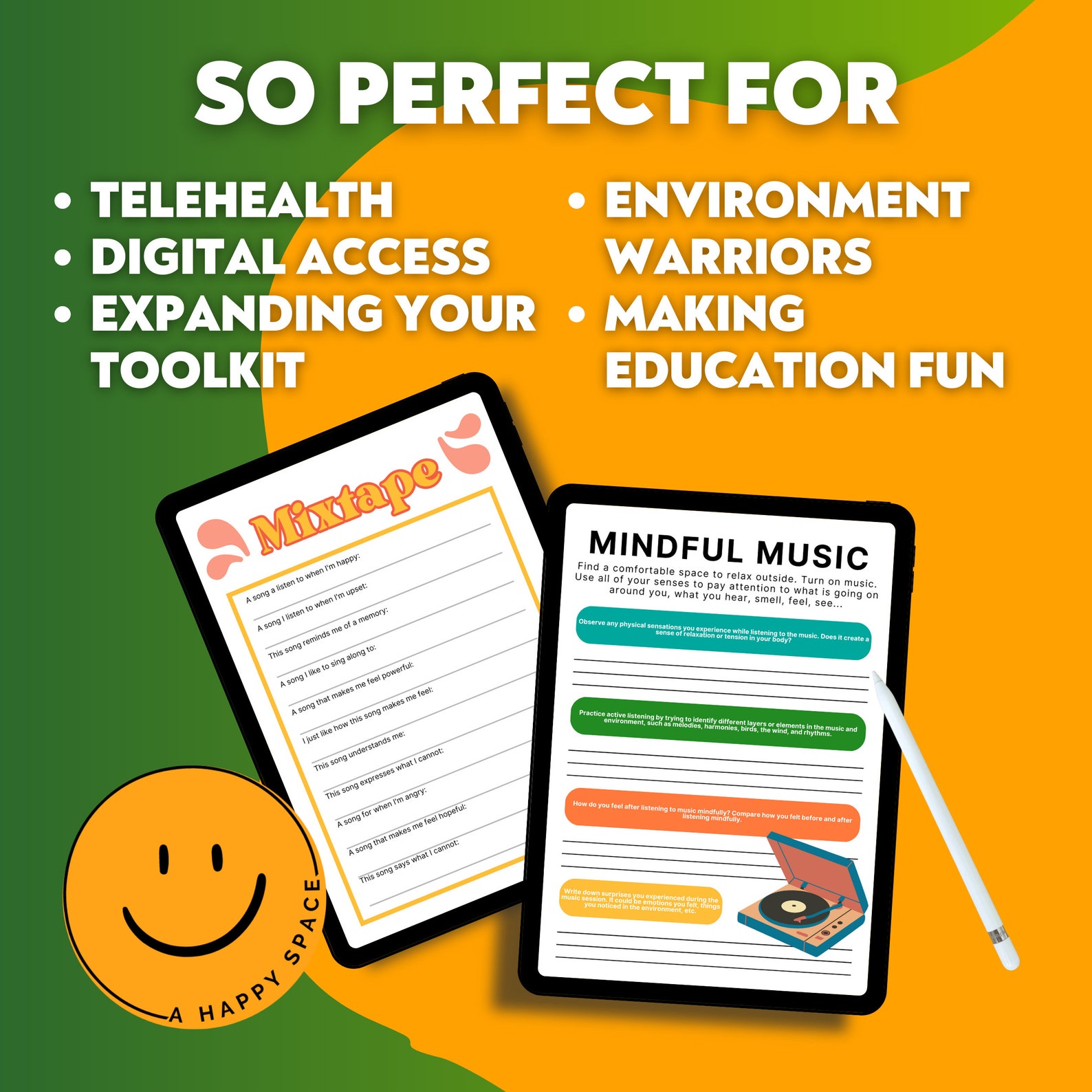 Music Therapy Worksheets for Therapists: Session Ideas Techniques ...