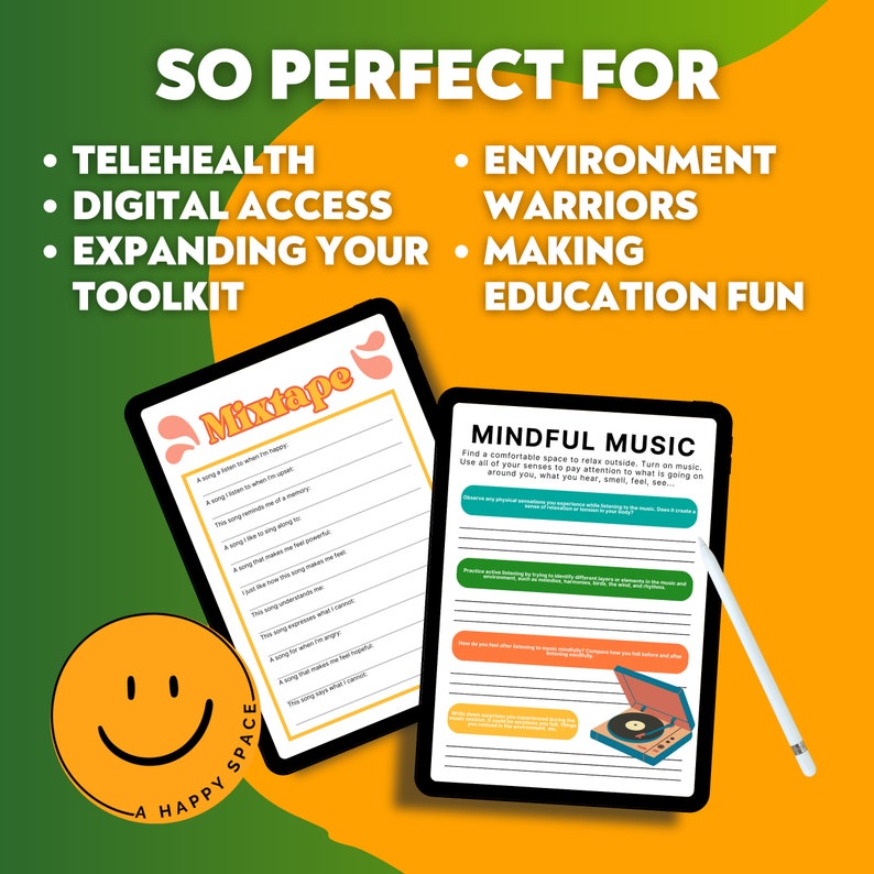 Music Therapy Worksheets for Therapists: Session Ideas Techniques ...