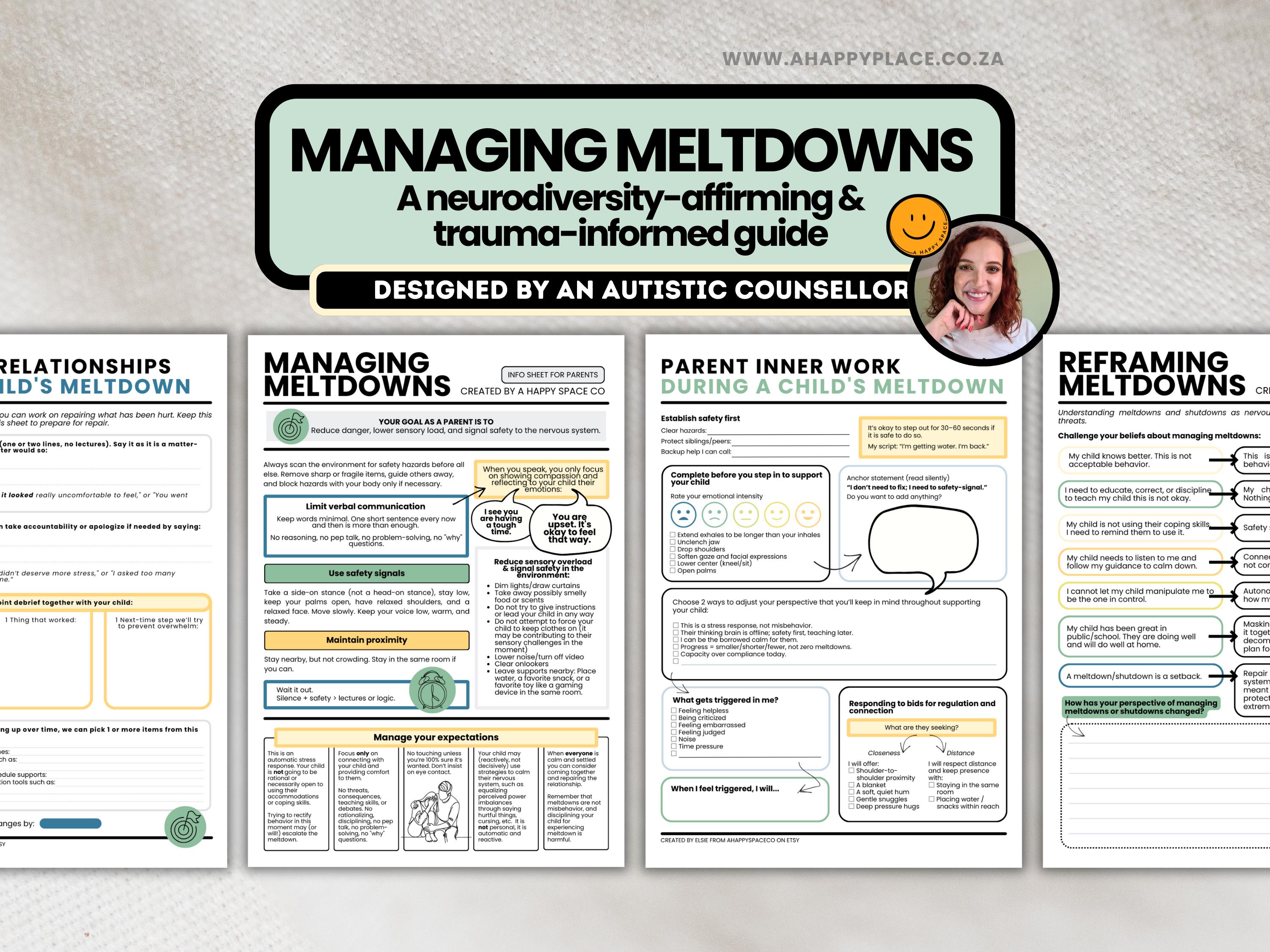 Neurodiversity Affirming Managing Autistic Meltdowns & Shutdowns PDF ...