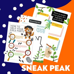 Internal Family Systems Child Resource Bundle Parts Work IFS Worksheets ...