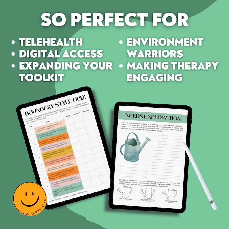 Boundary Workbook Teens Adults 8 Types Styles Boundaries Worksheets ...