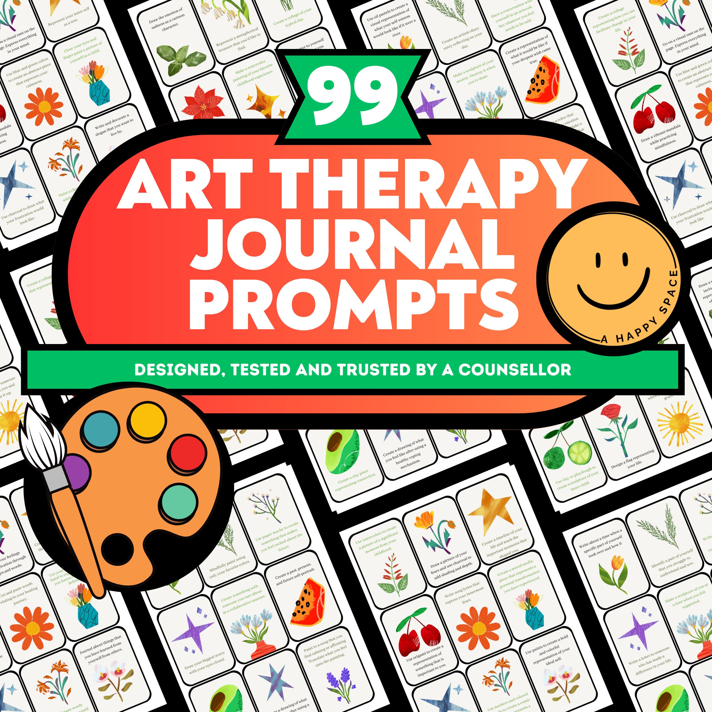 Art Therapy Worksheets Techniques Resource Cards Therapeutic - Etsy Canada