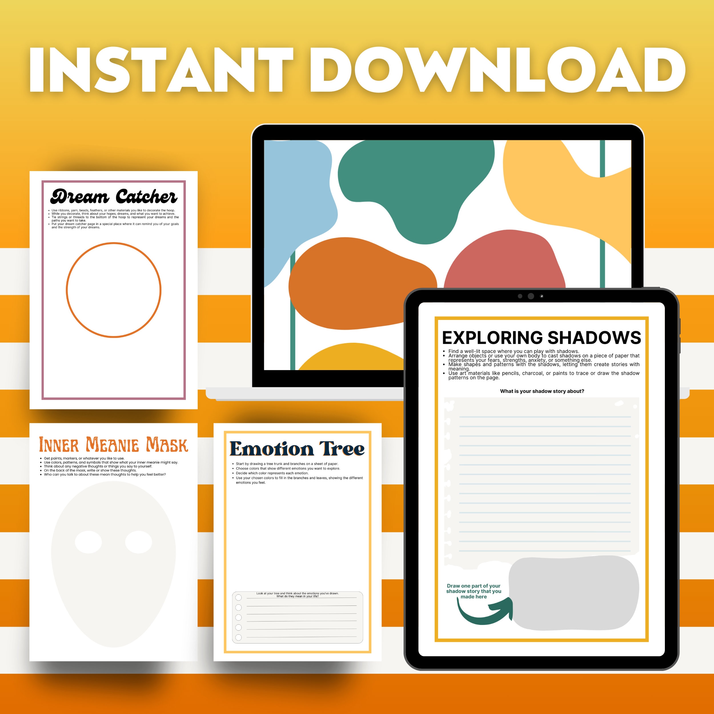 Art Therapy Worksheets Kids Tools Resource Therapeutic Play Creative ...