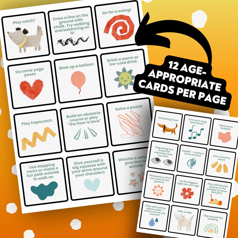 Sensory Break Cards Kids Soothing Regulation Profiles Quadrant Seeker ...