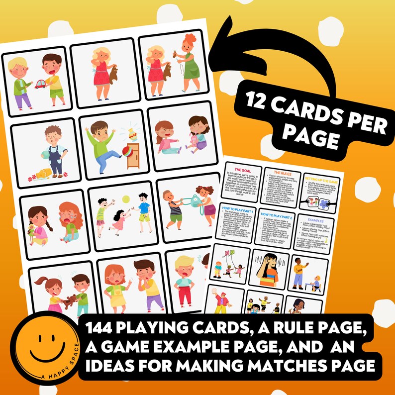 Cause and Effect Game Kids Executive Functioning ASC ASD Emotional ...