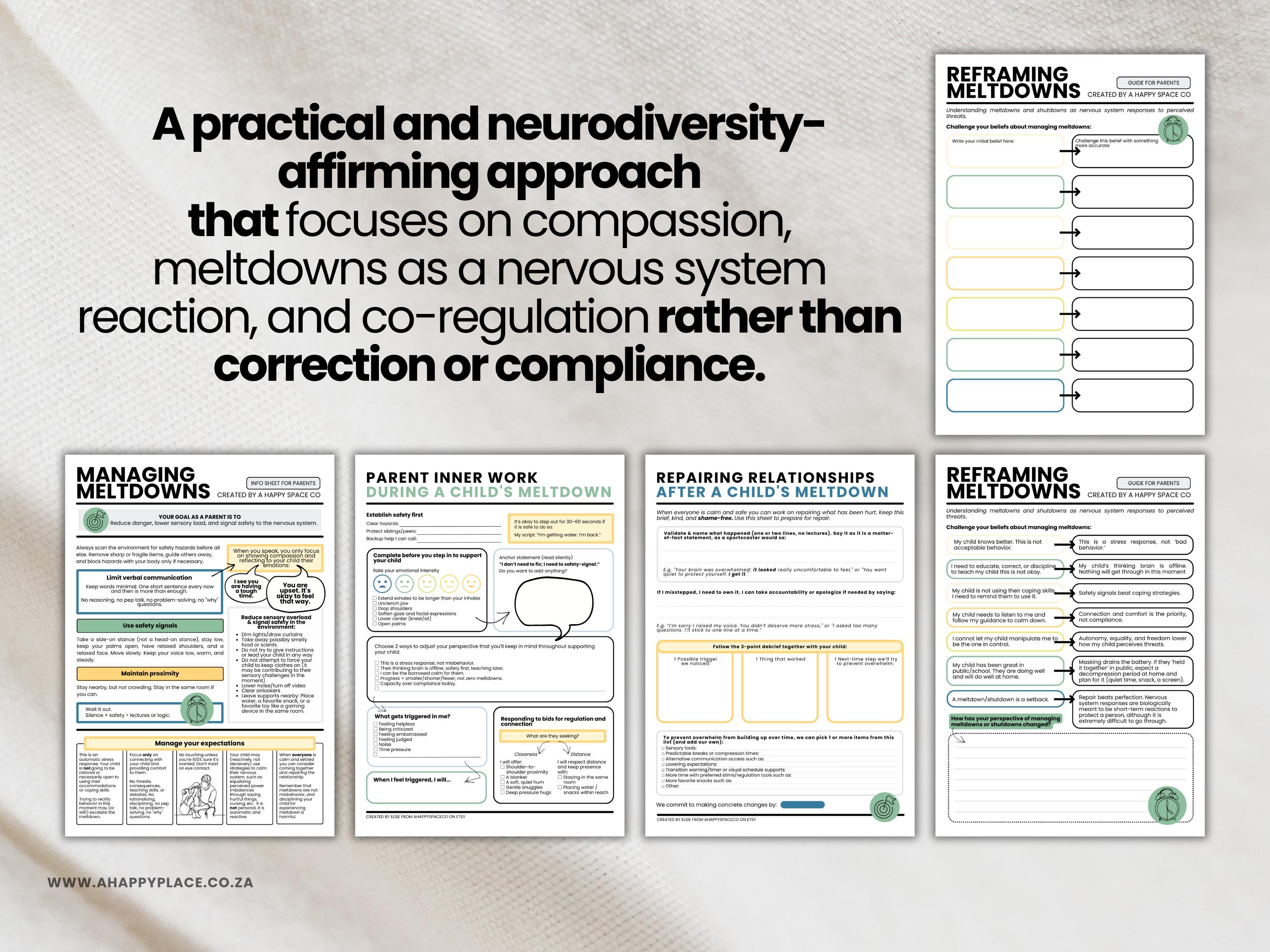 Neurodiversity Affirming Managing Autistic Meltdowns & Shutdowns PDF ...