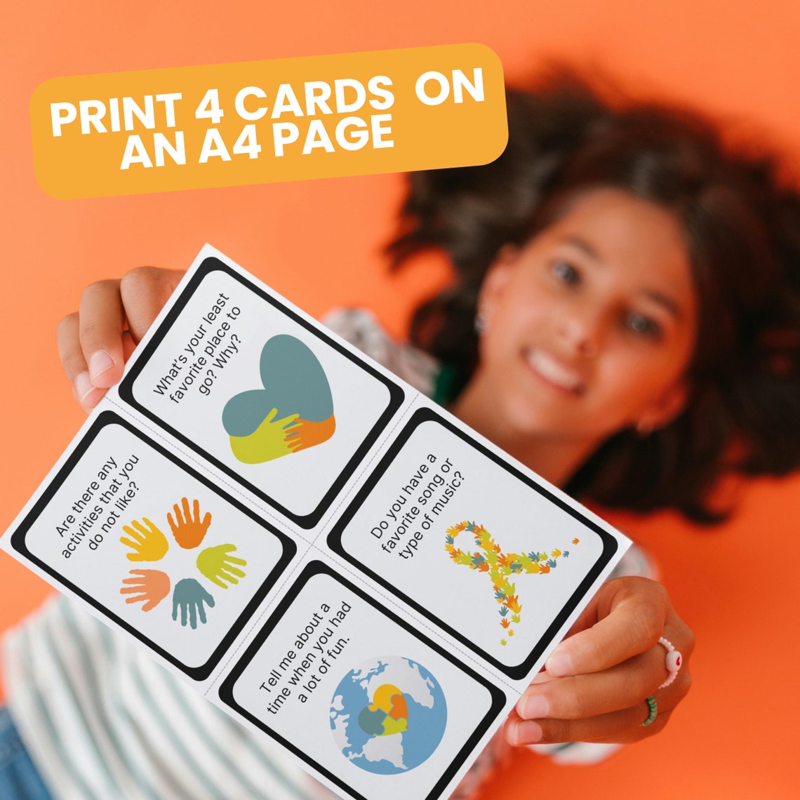Autism ASC ASD Conversation Cards Kids Tweens Group Therapy Questions ...