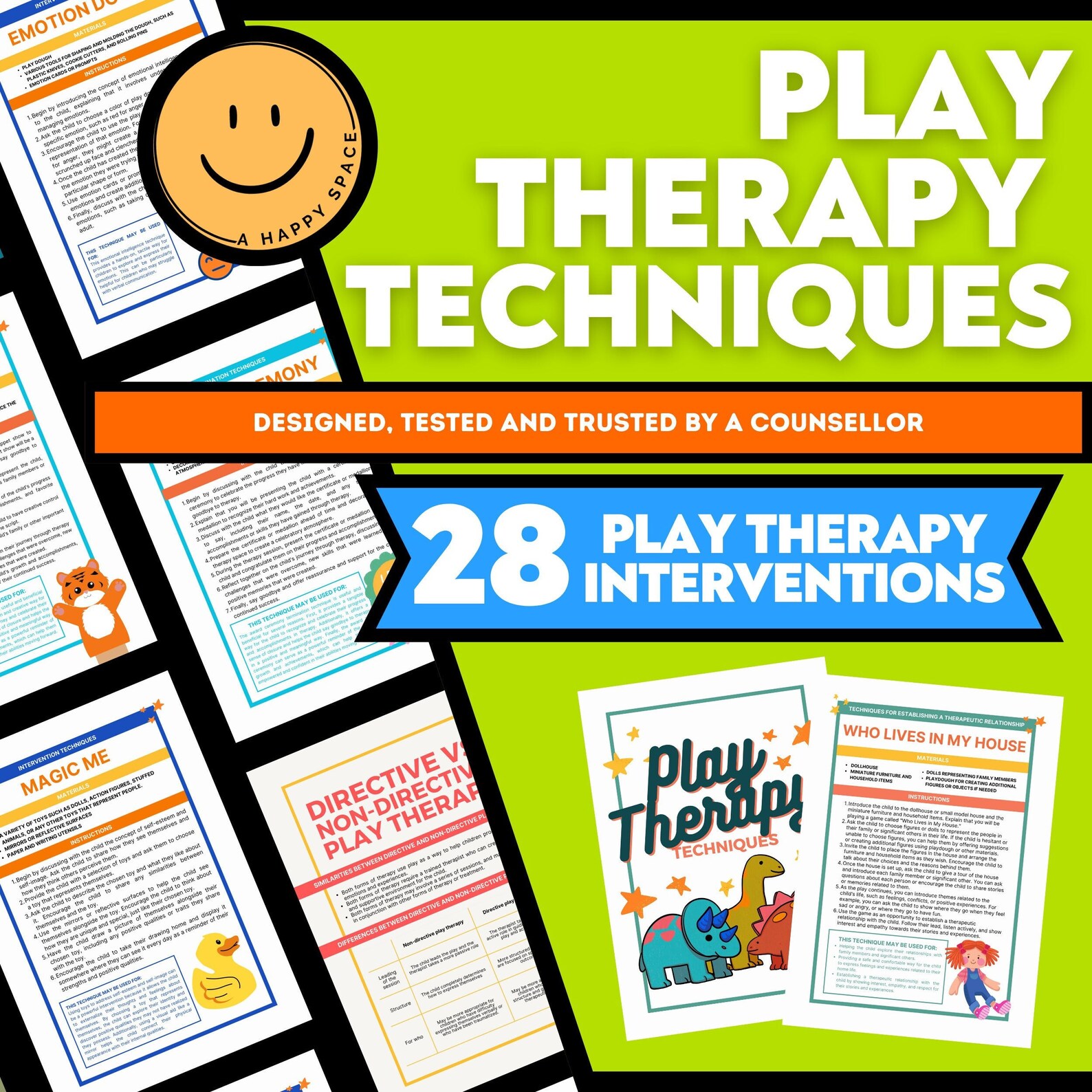 Play Therapy Guided Techniques for Therapists Child School Counselor ...
