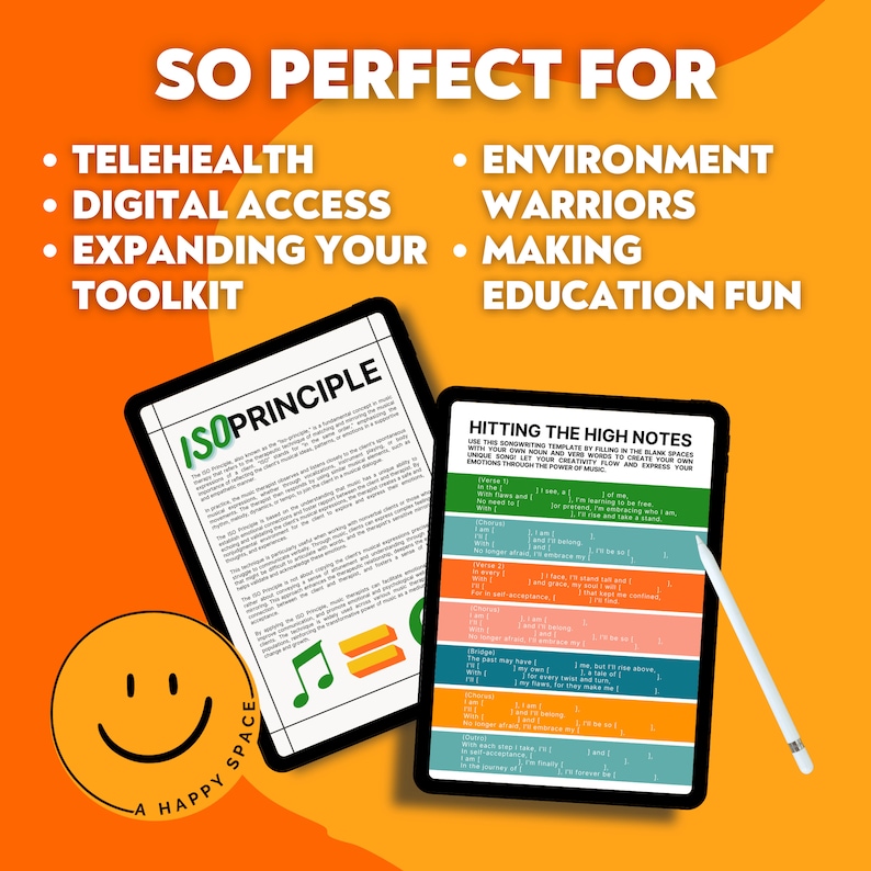 Music Therapy Resource Bundle for Therapists Worksheets Session Ideas ...