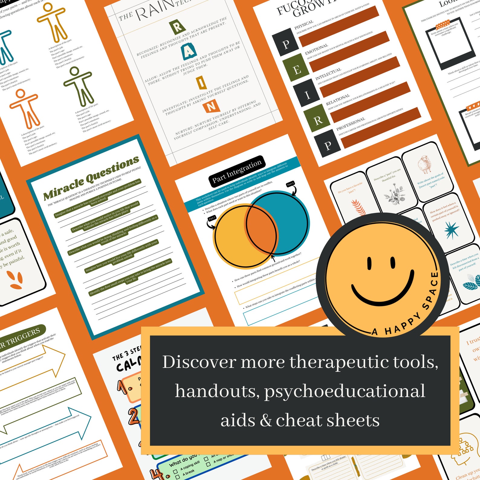 Emotion Focused Therapy EFT EFIT Worksheets Techniques Emotional ...