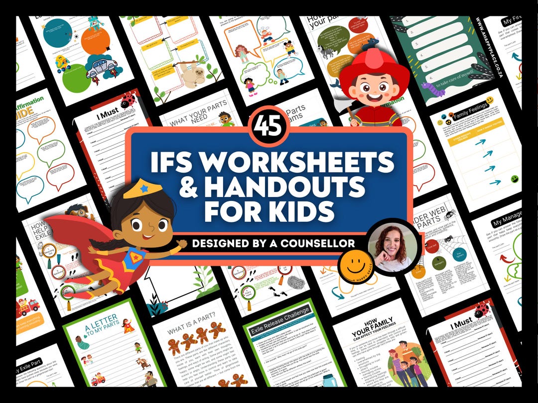 Internal Family Systems Child Resource Bundle Parts Work IFS Worksheets ...