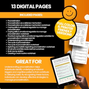 Understanding Procrastination Worksheets Task Avoidance Managing Time ...