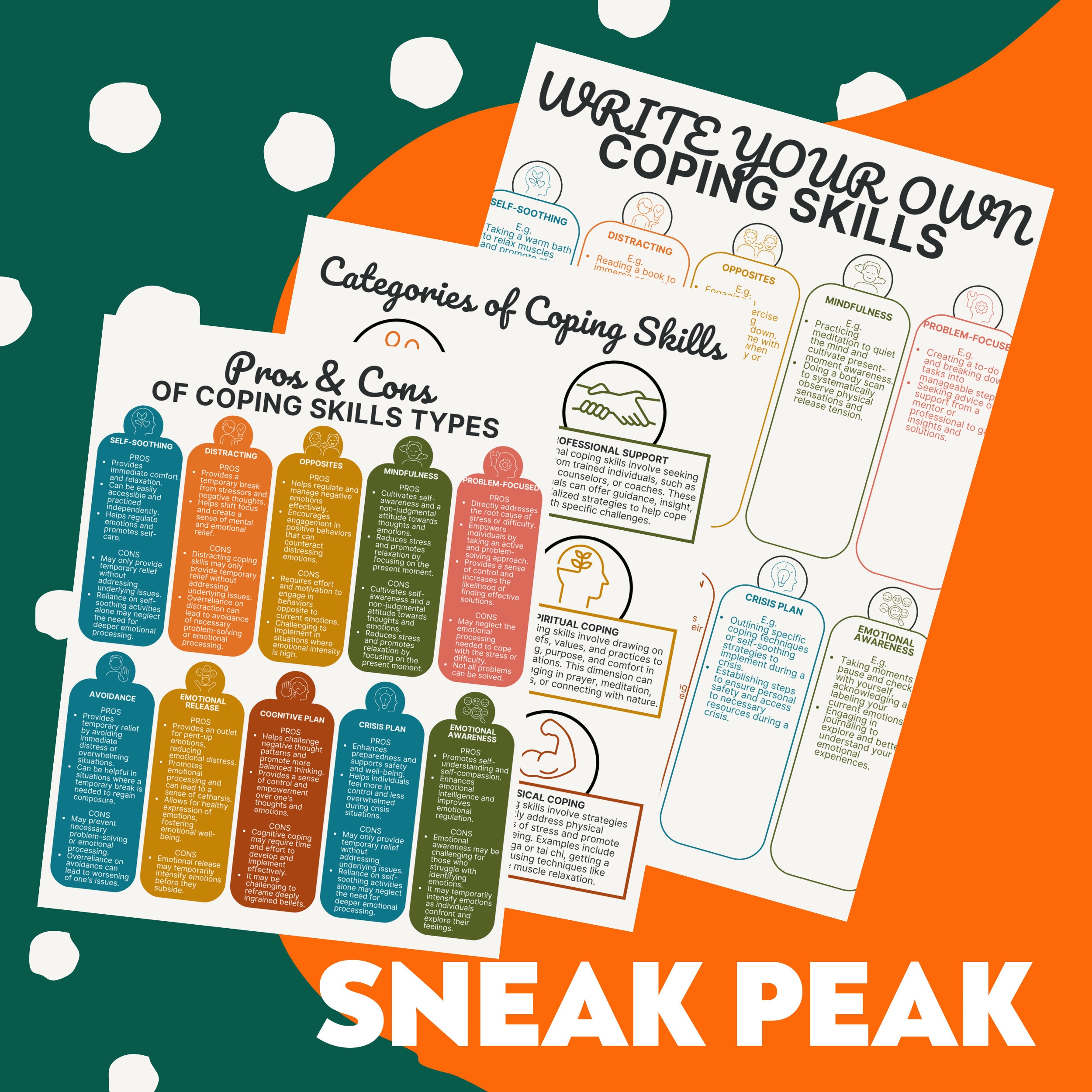 10 Types of Coping Skills for Therapists Tools Therapy Emotional ...