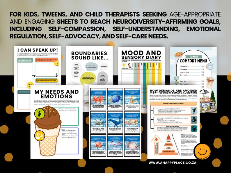Neurodiversity Affirming Workbook Therapy Children Autism Spectrum ADHD ...