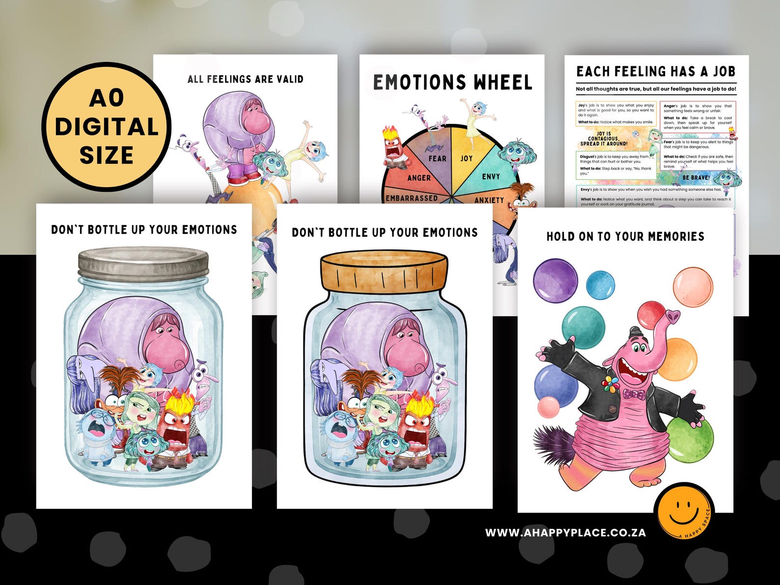 Inside Out 2 Poster PNG, Printable Positive Affirmations for Kids, Calm ...