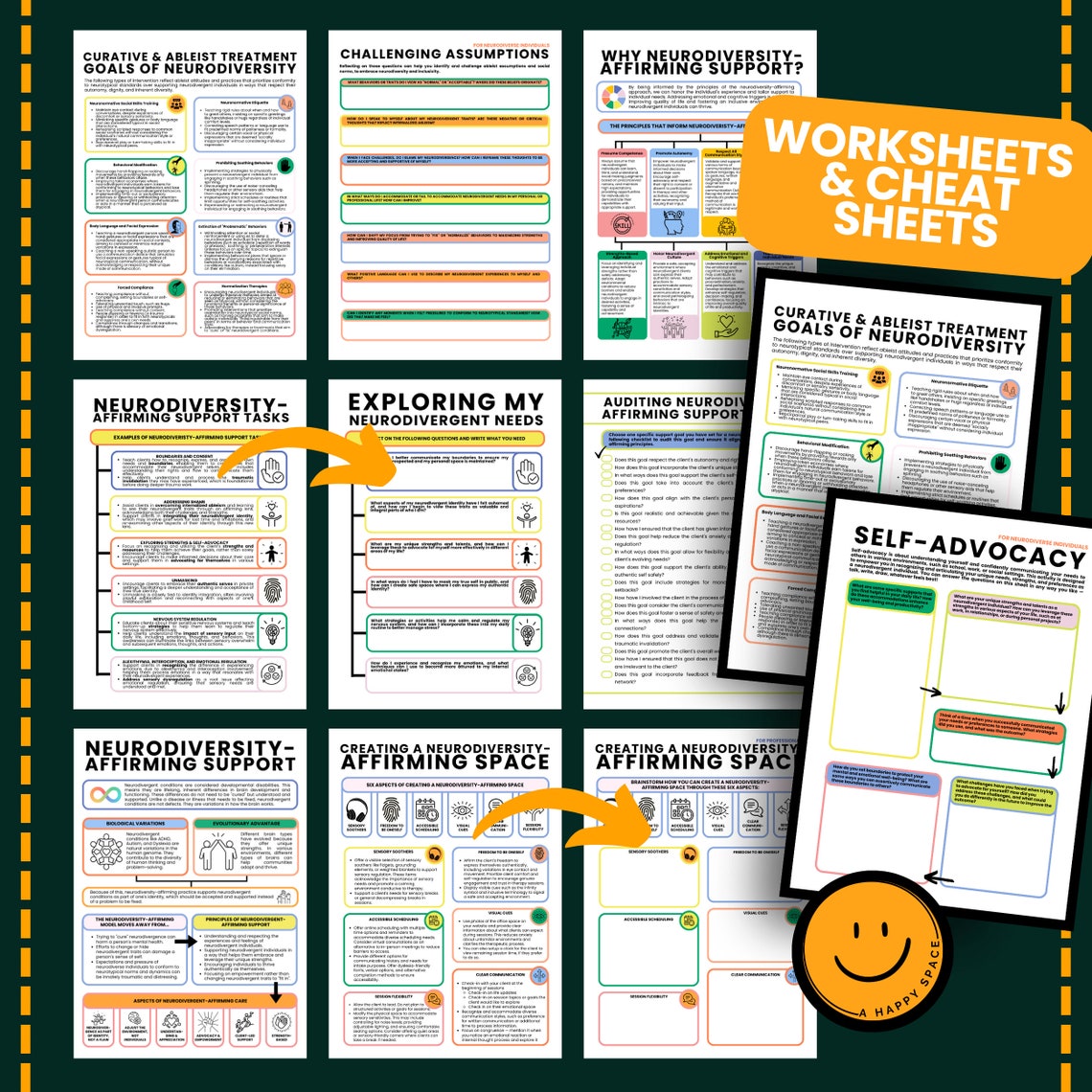 Neurodiversity Affirming Support Guide Therapy Counselling SLP Autism ...