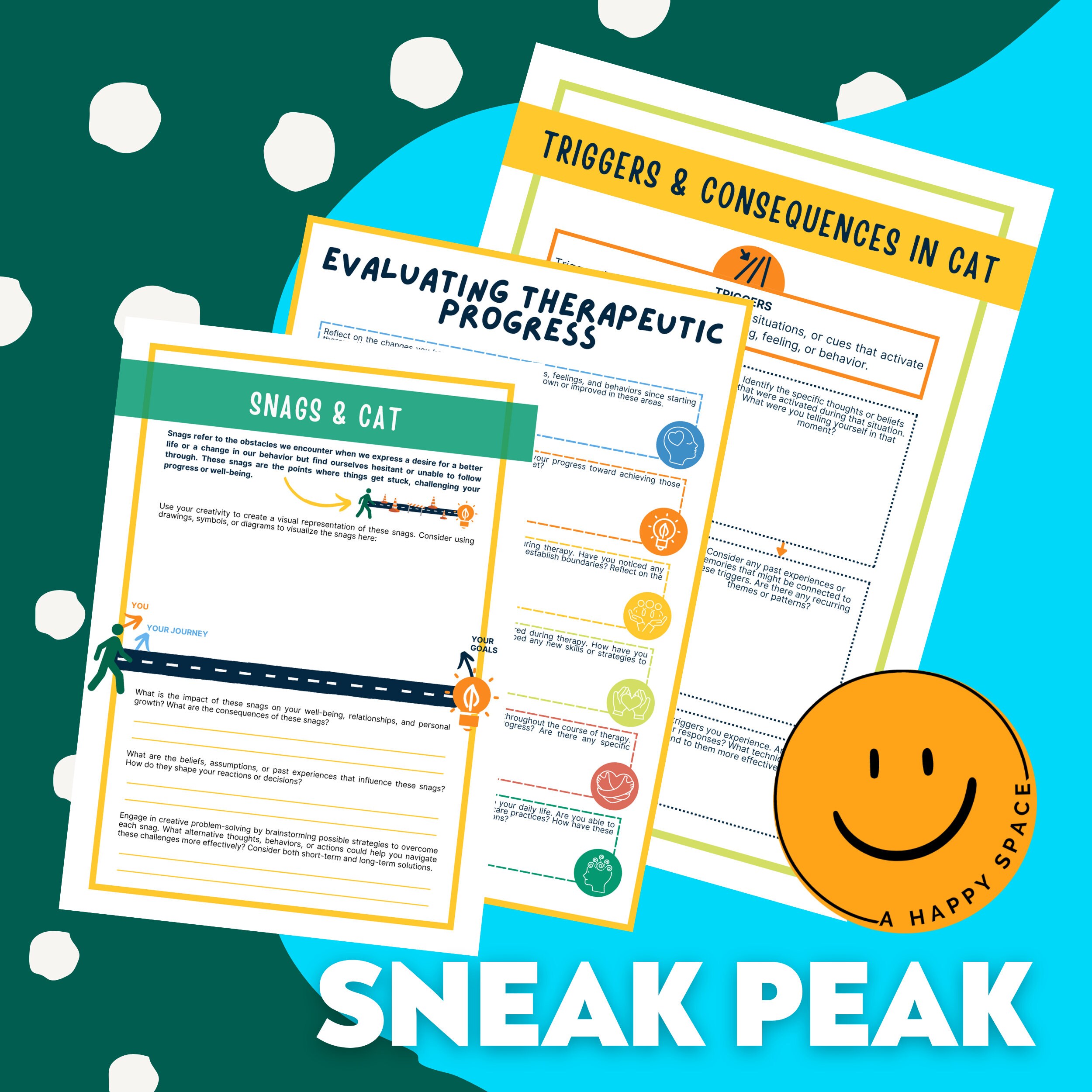 Cognitive Analytic Therapy CAT Worksheets Brief Therapy Attachment ...