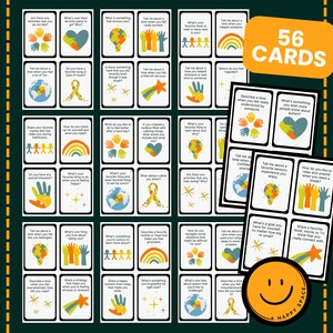 Autism ASC ASD Conversation Cards Kids Tweens Group Therapy Questions ...