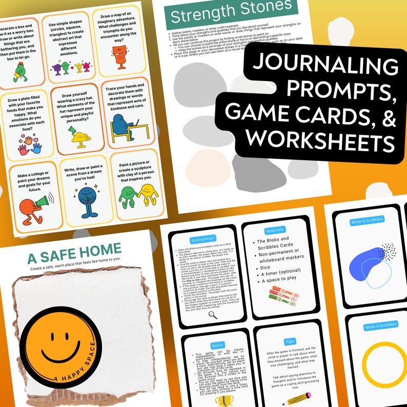 Art Therapy Worksheets Kids Tools Resource Therapeutic Play Creative ...