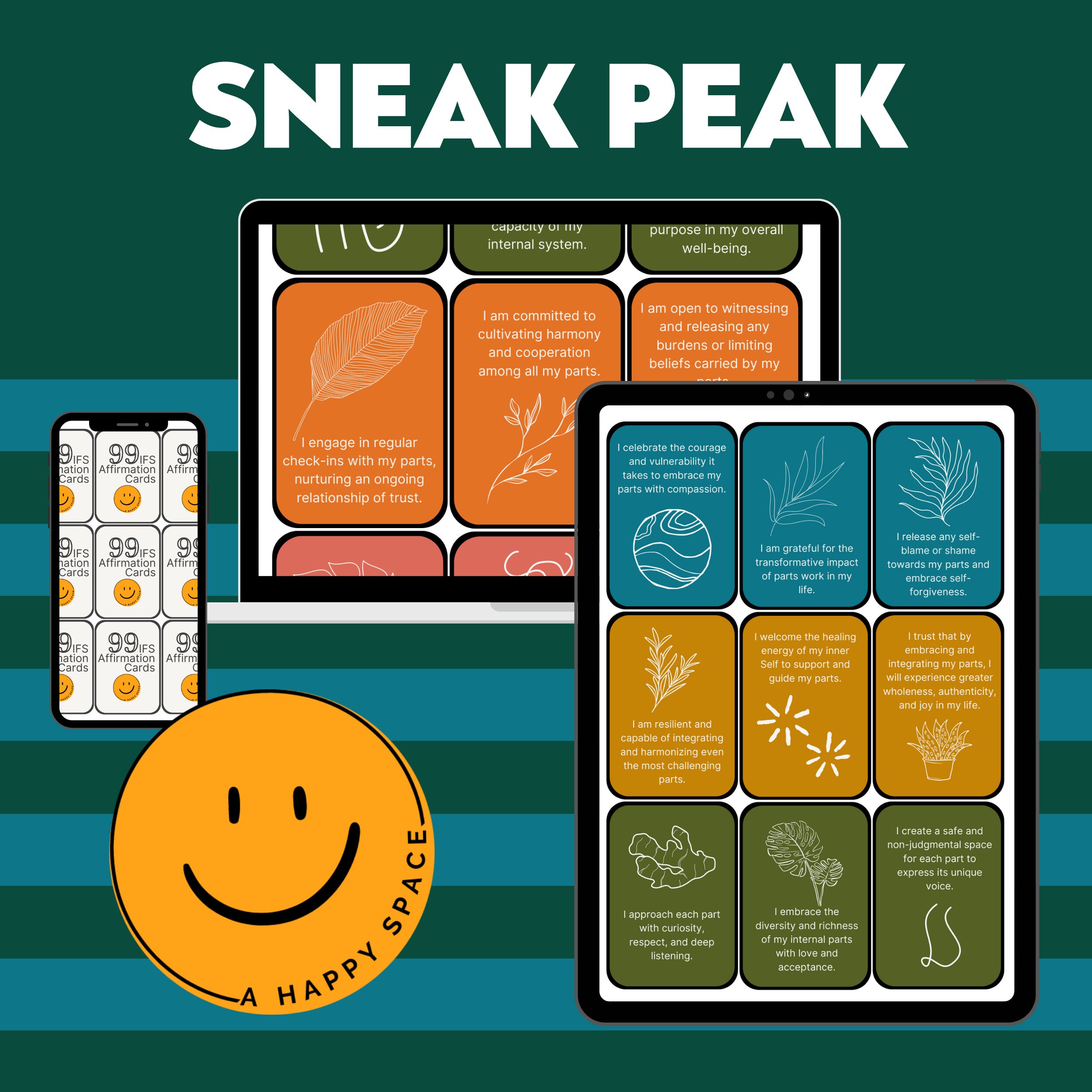 IFS Affirmation Cards, Parts Work Worksheets, Internal Family Systems ...