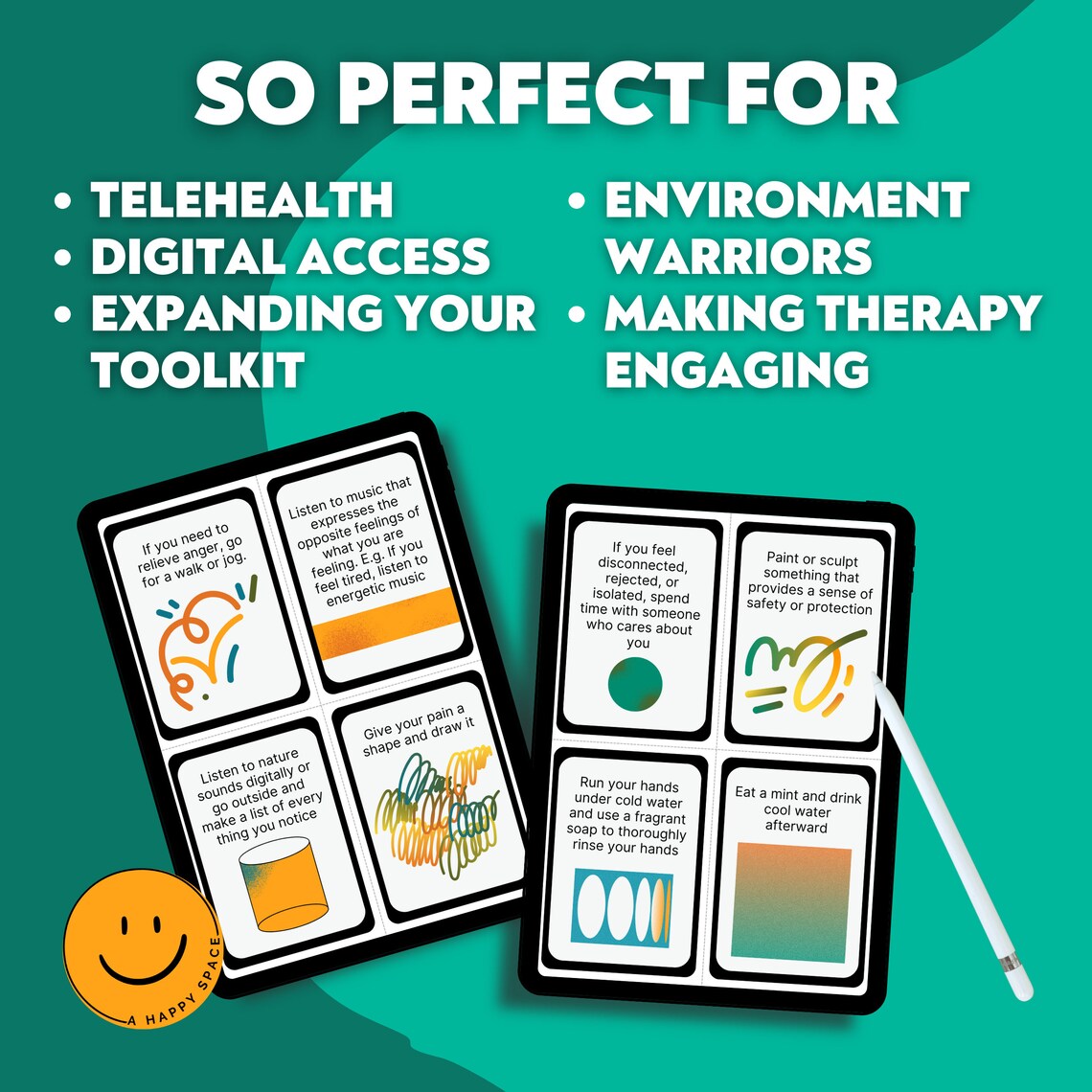 Alternative Coping Skills to Self-harm & Self-injury Cards for Teens ...