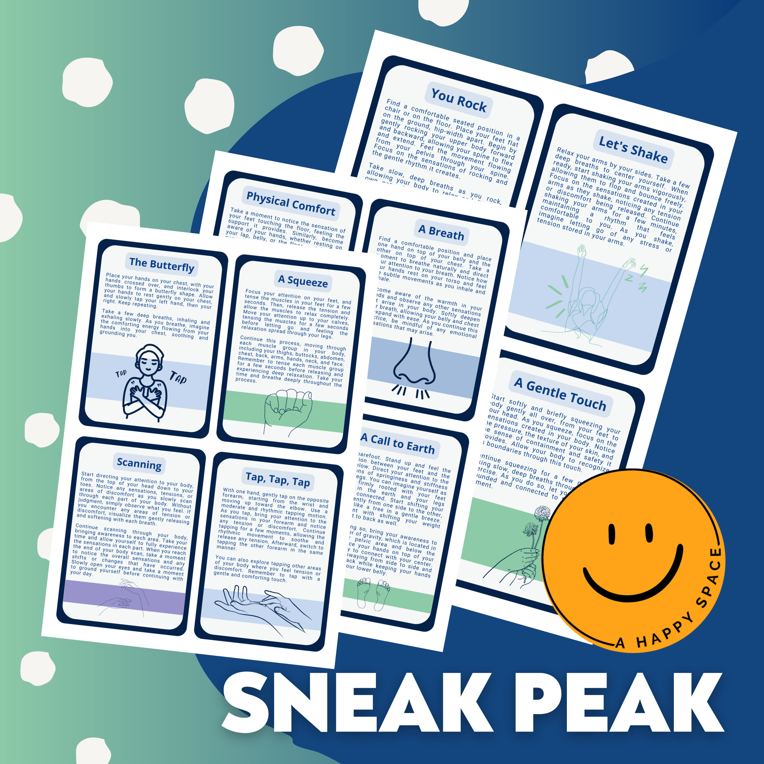 Somatic Experiencing SE Exercises Therapy Coping Skill Exercises for ...