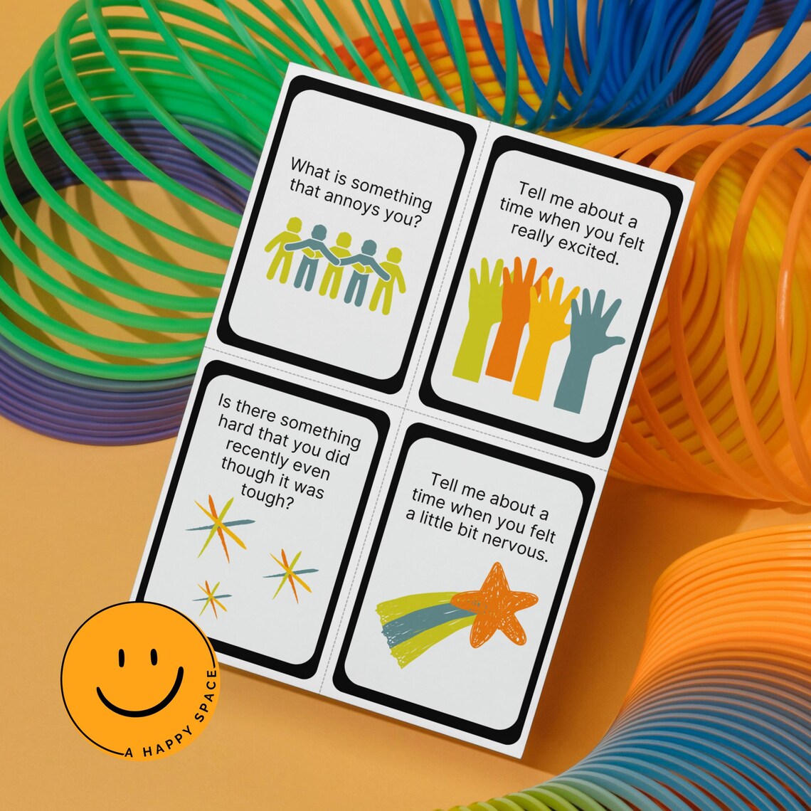 Autism ASC ASD Conversation Cards Kids Tweens Group Therapy Questions ...