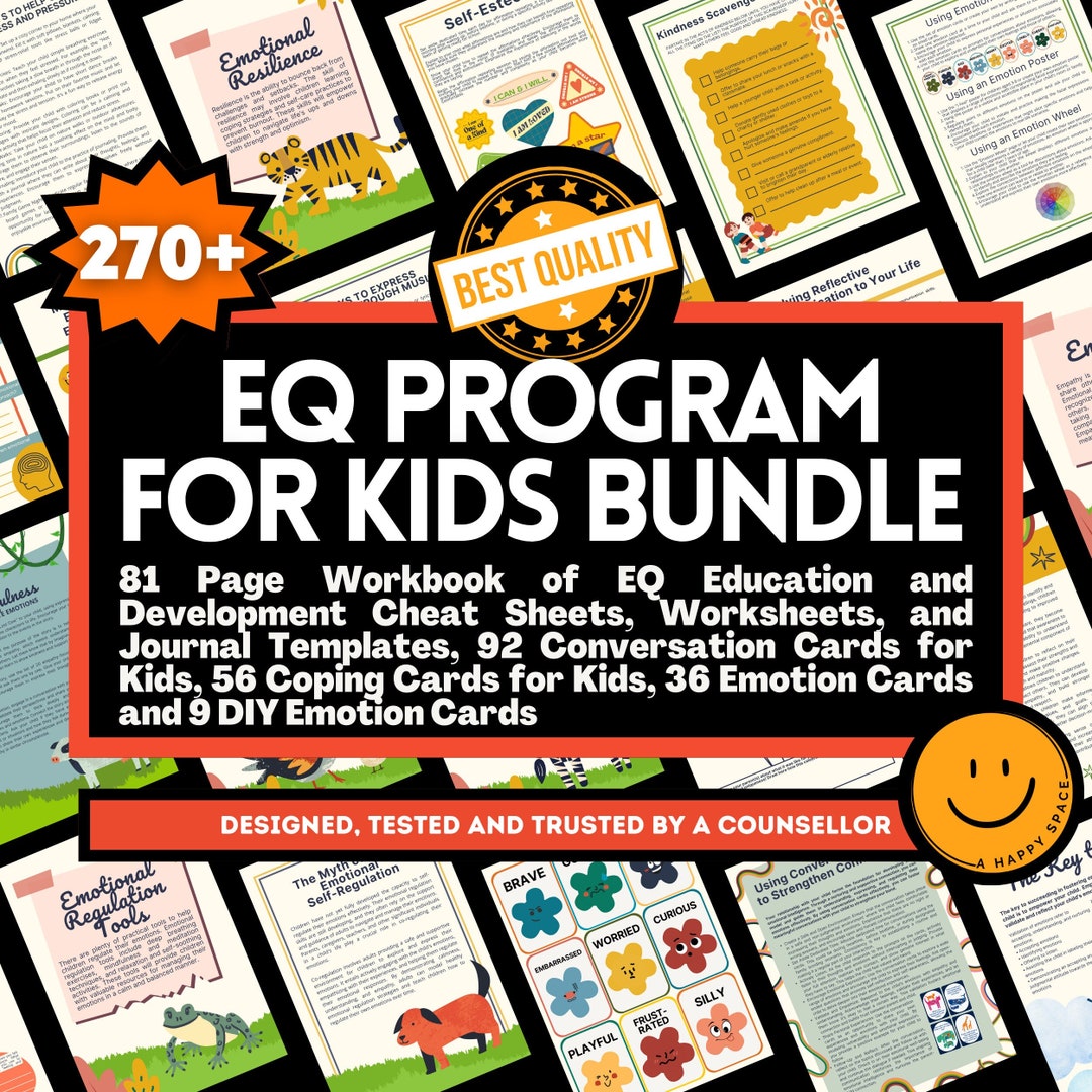 Emotional Intelligence Bundle EQ Program for Kids Emotional Regulation ...