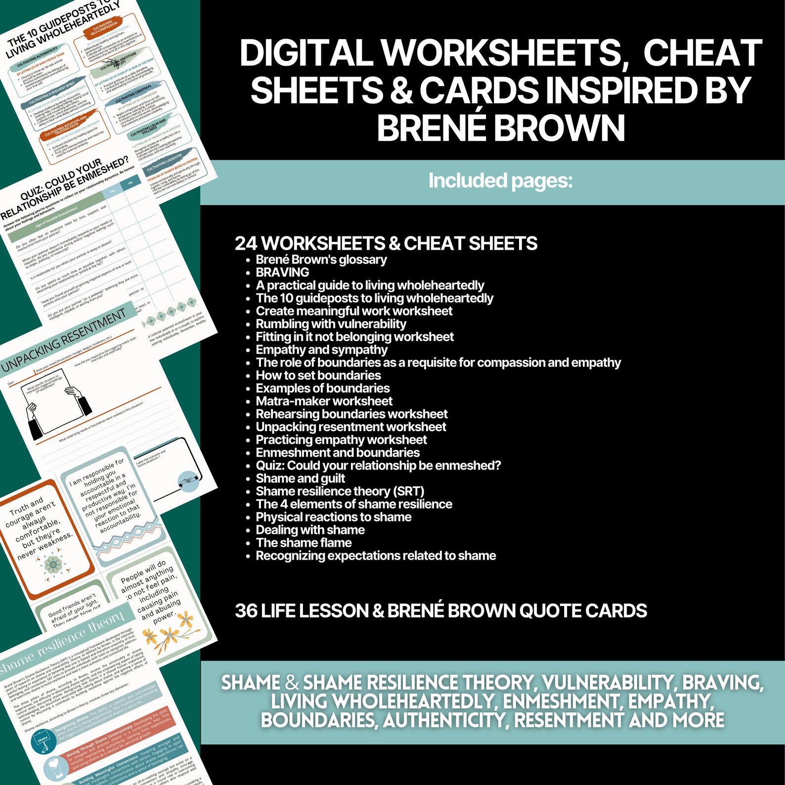 Brené Brown Shame Resilience Theory BRAVING Vulnerability Living ...