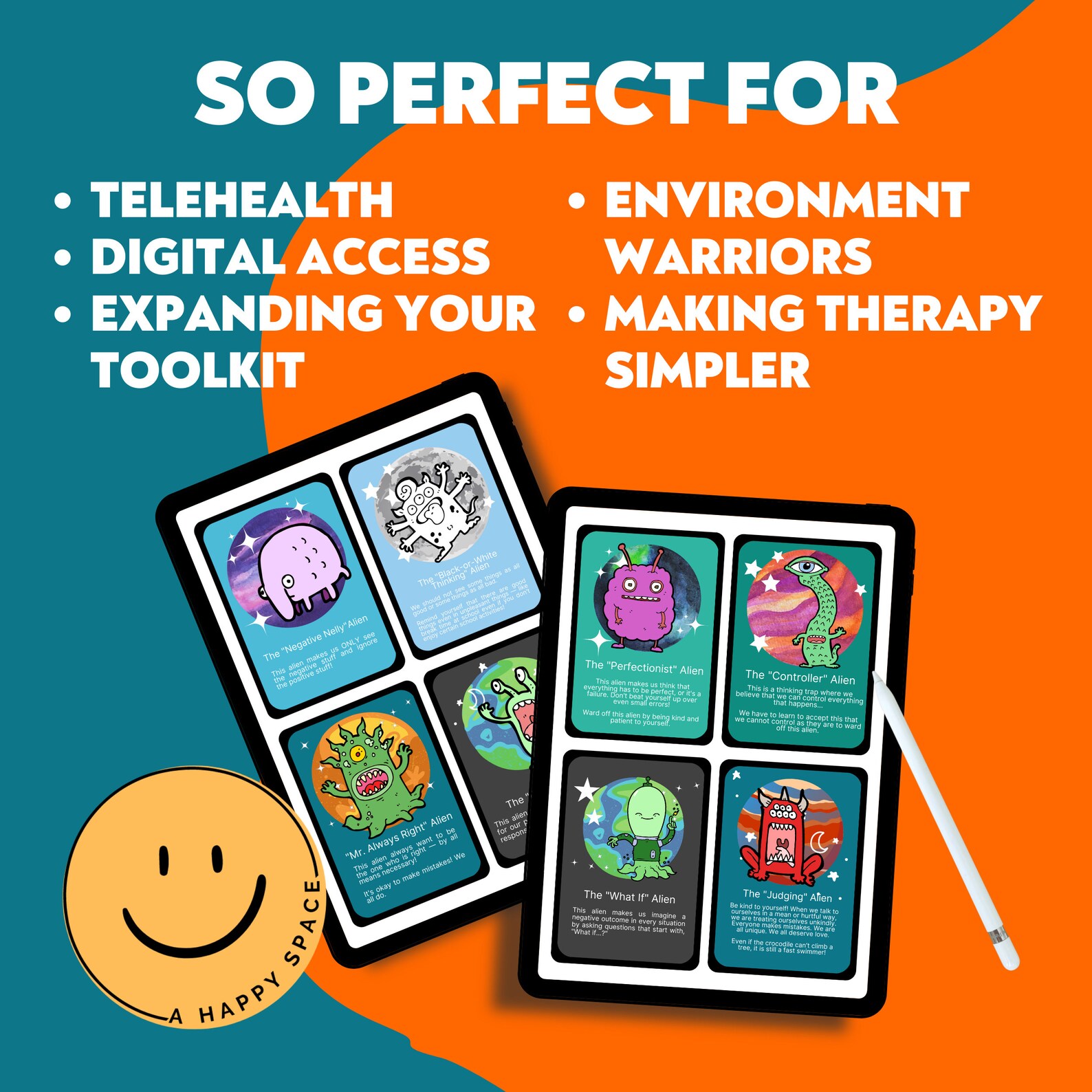 Thought Challenging Alien Cards, Thinking Traps, Cognitive Distortions ...