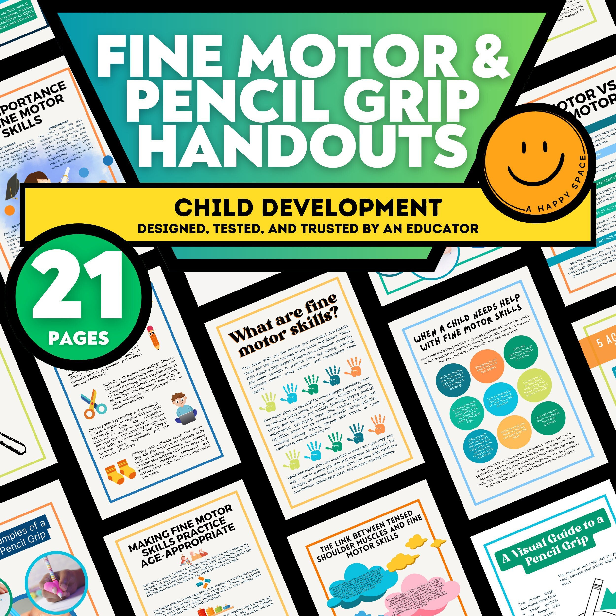 Prewriting Worksheets Fine Motor Skills Child Development Resource ...