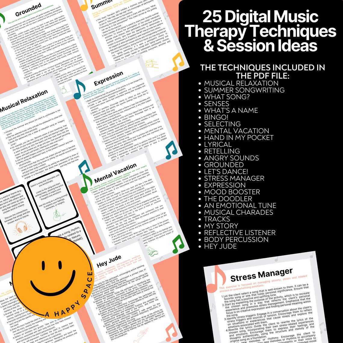 Music Therapy Techniques Session Ideas Creative Interventions ...