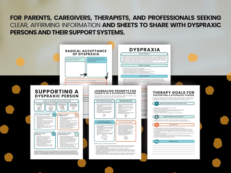 Dyspraxia Developmental Coordination DCD Info Sheets for Parents ...