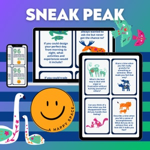 Therapeutic Conversation Cards for Kids, Play Therapy, Social Skills ...