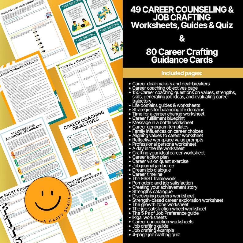 Career Coaching Toolkit Guidance Counseling Techniques Job Crafting ...