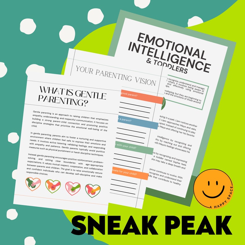 Gentle Parenting Resource Attachment Workbook Positive Discipline ...