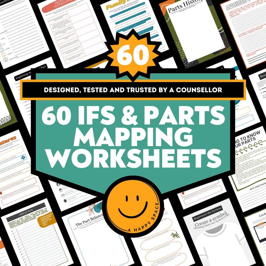 Internal Family Systems IFS Parts Work Worksheets for Therapists Info ...