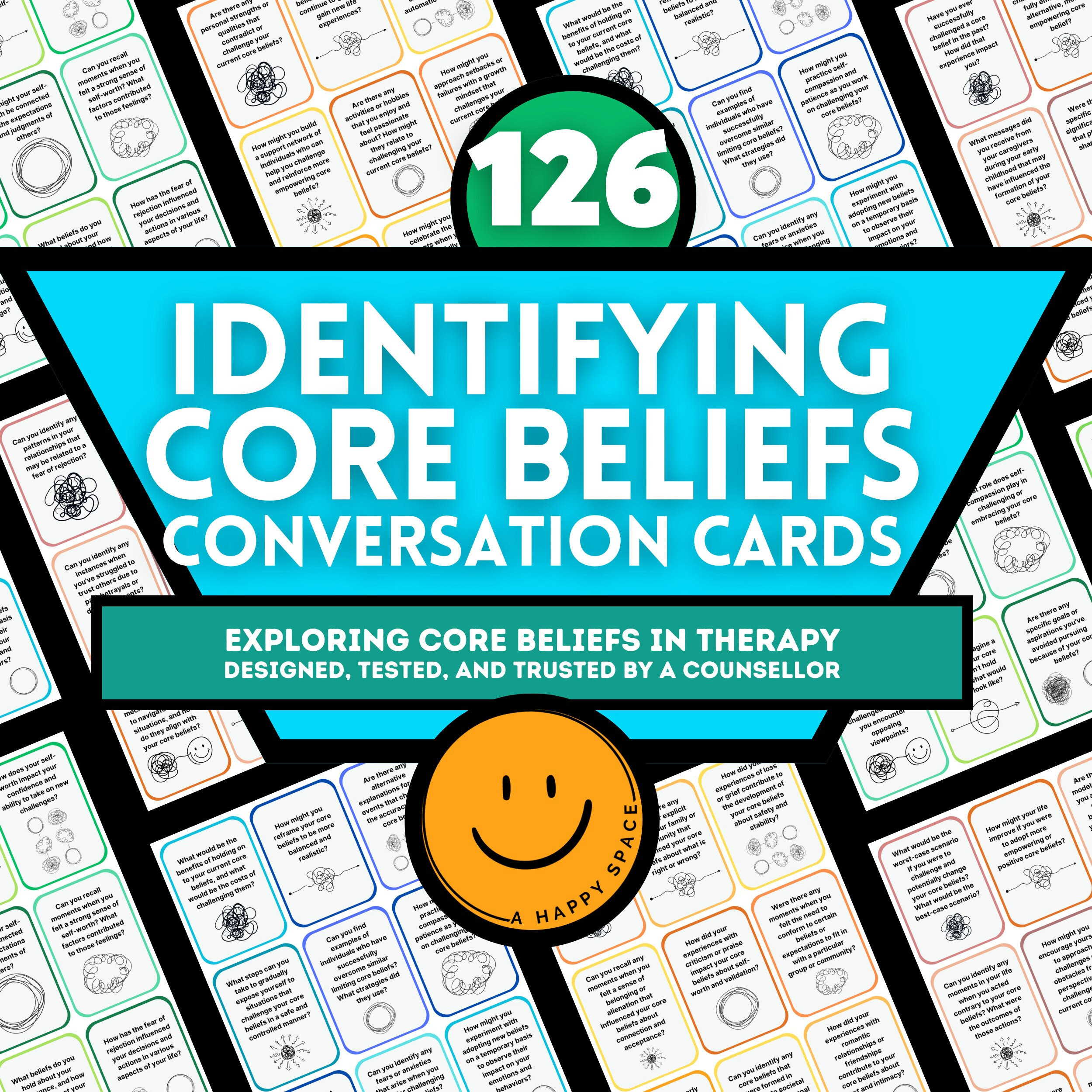 Negative Core Beliefs Worksheet Conversation Cards Cognitive Behavioral ... Negative Core Beliefs Worksheet Conversation Cards Cognitive Behavioral ...
