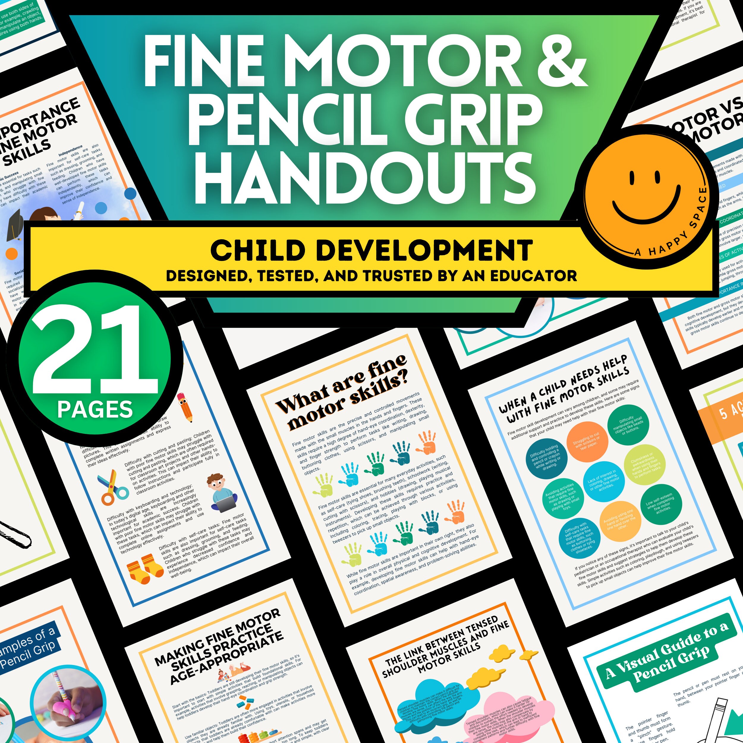 Prewriting Worksheets Fine Motor Skills Child Development Resource ...