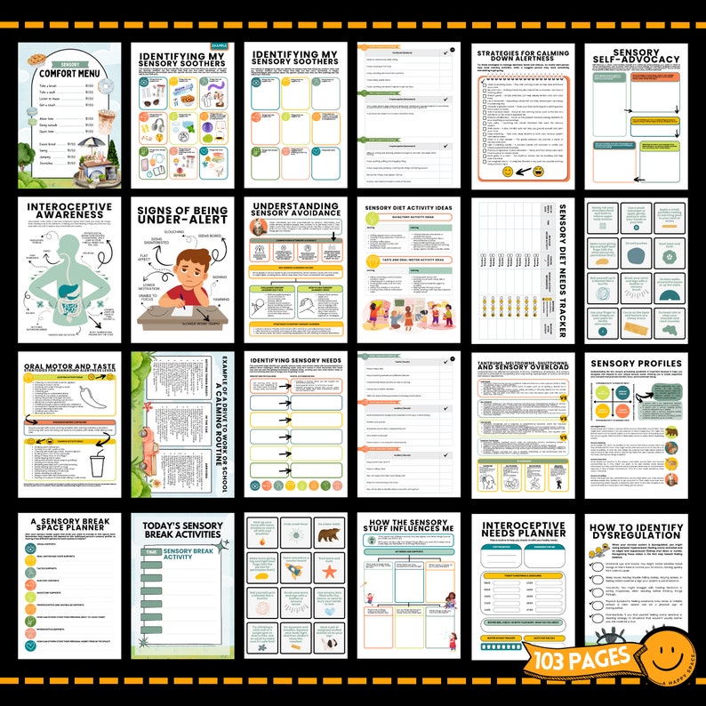 Sensory Profiles Breaks Sensitivities Needs Autism SPD Processing ADHD ...