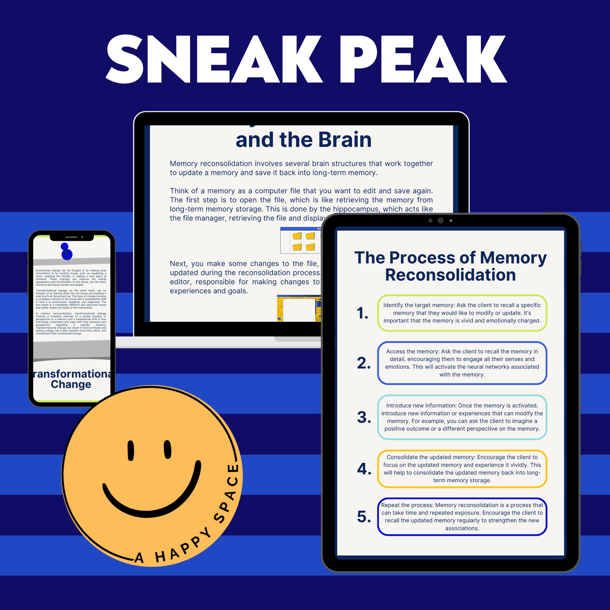 Memory Reconsolidation PTSD Psychoeducation Trauma Cheat Sheets Panic ...