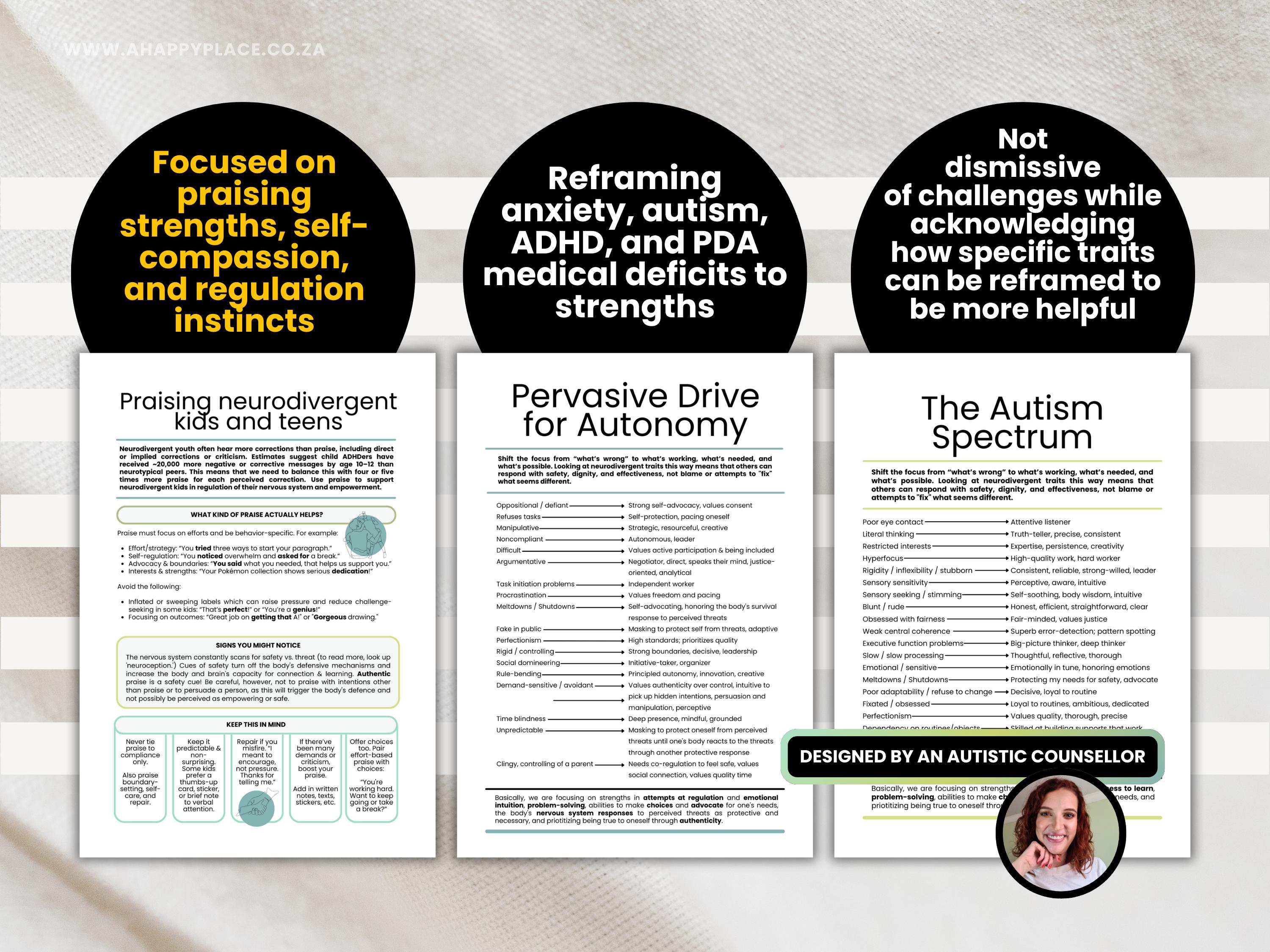 Reframing Deficits to Strengths PDF, Neurodiversity Affirming Autism ...