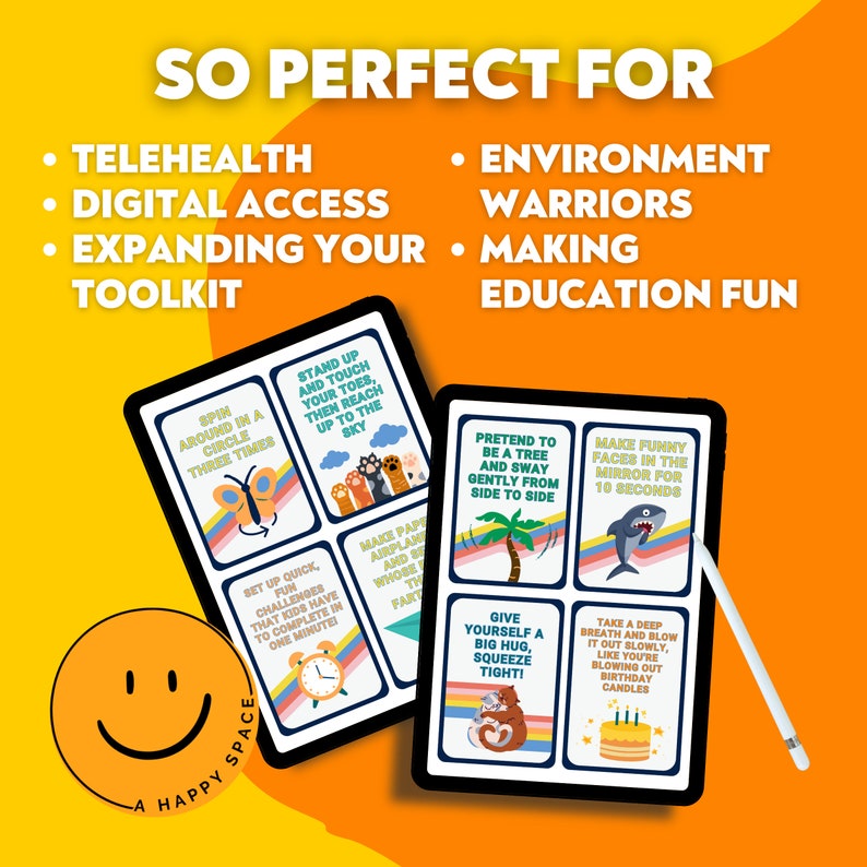 Brain Breaks Activities for Kids Cards Mental Reset Cheat Sheet Somatic ...