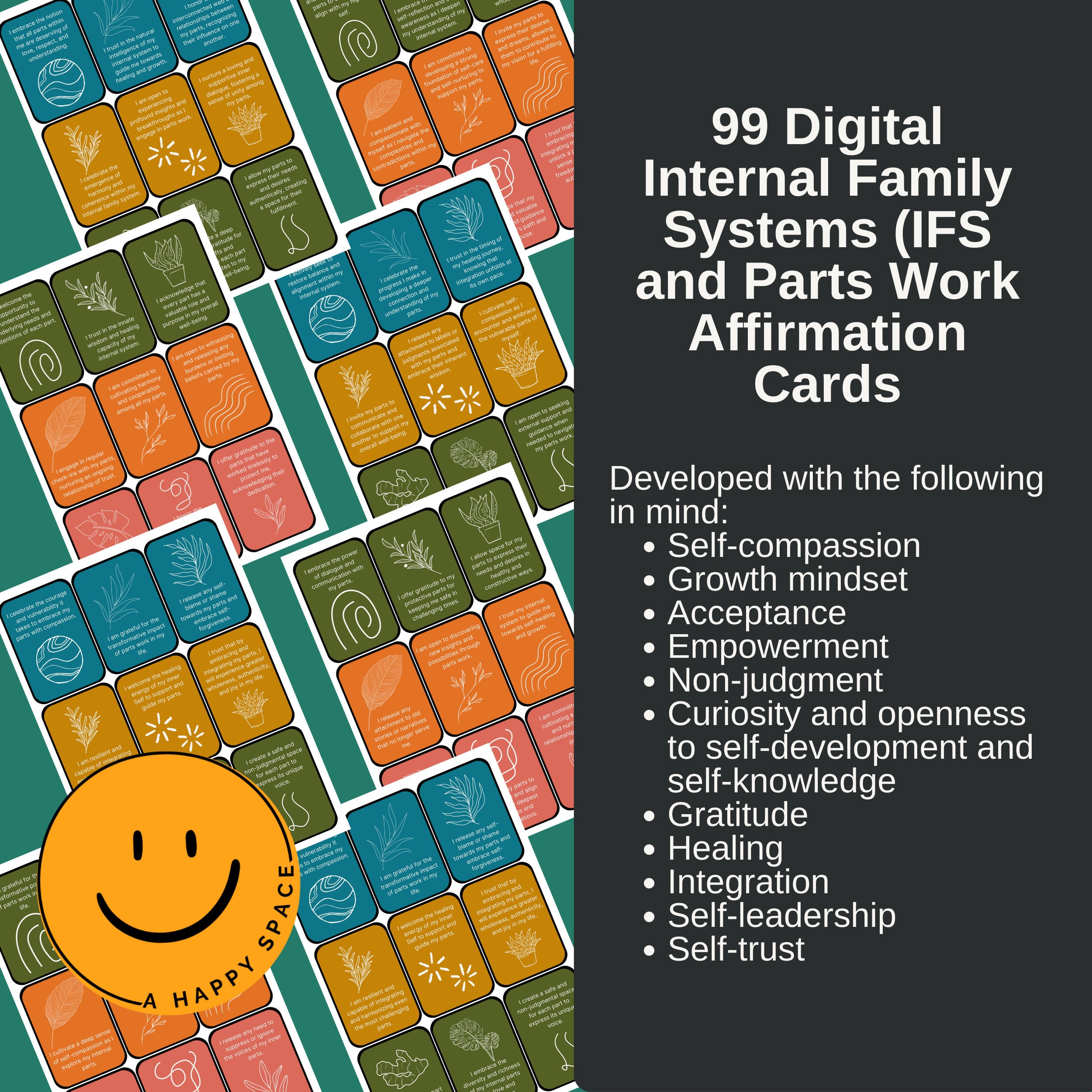 IFS Affirmation Cards, Parts Work Worksheets, Internal Family Systems ...