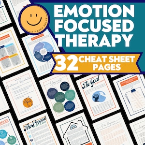 Emotion Focused Therapy EFT Resource Bundle for Therapists Regulation ...