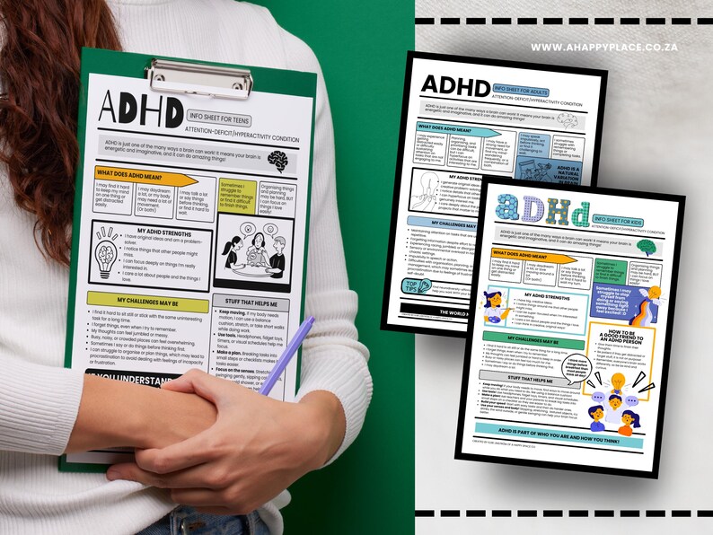 ADHD Quick Reference Guide PDF, Printable ADHC Neurodiversity-affirming ...