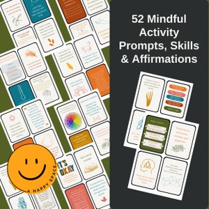 Mindful Coping Skill Cards for Adults Therapists PTSD Trauma DBT ...