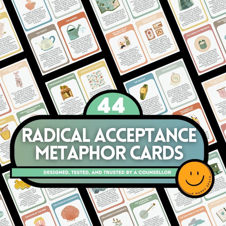 Radical Acceptance and Commitment Therapy DBT Metaphor Cards ACT ...