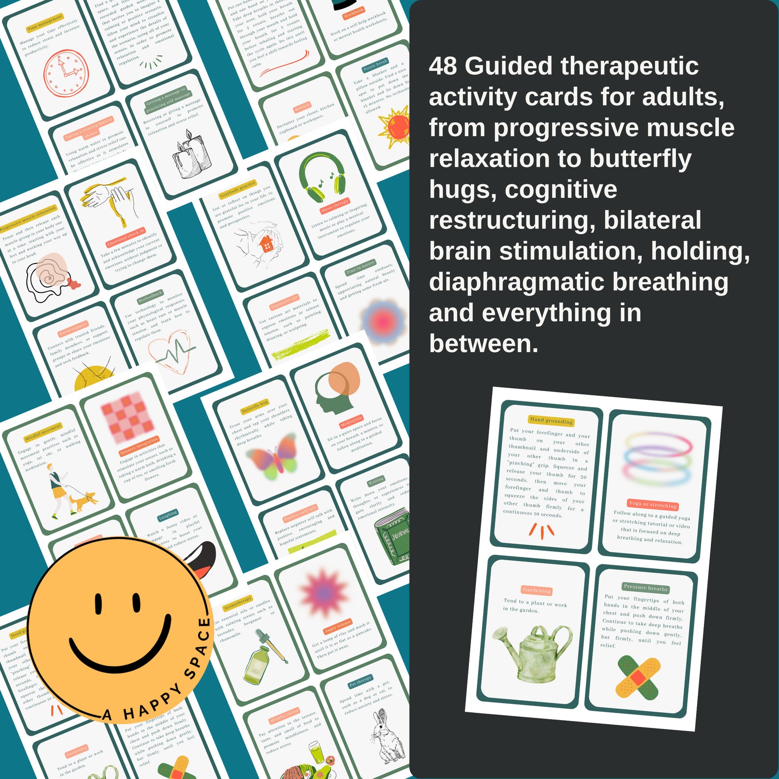 Guided Emotional Regulation Cards, EQ Coping Skill Cards, SEL Skills ...