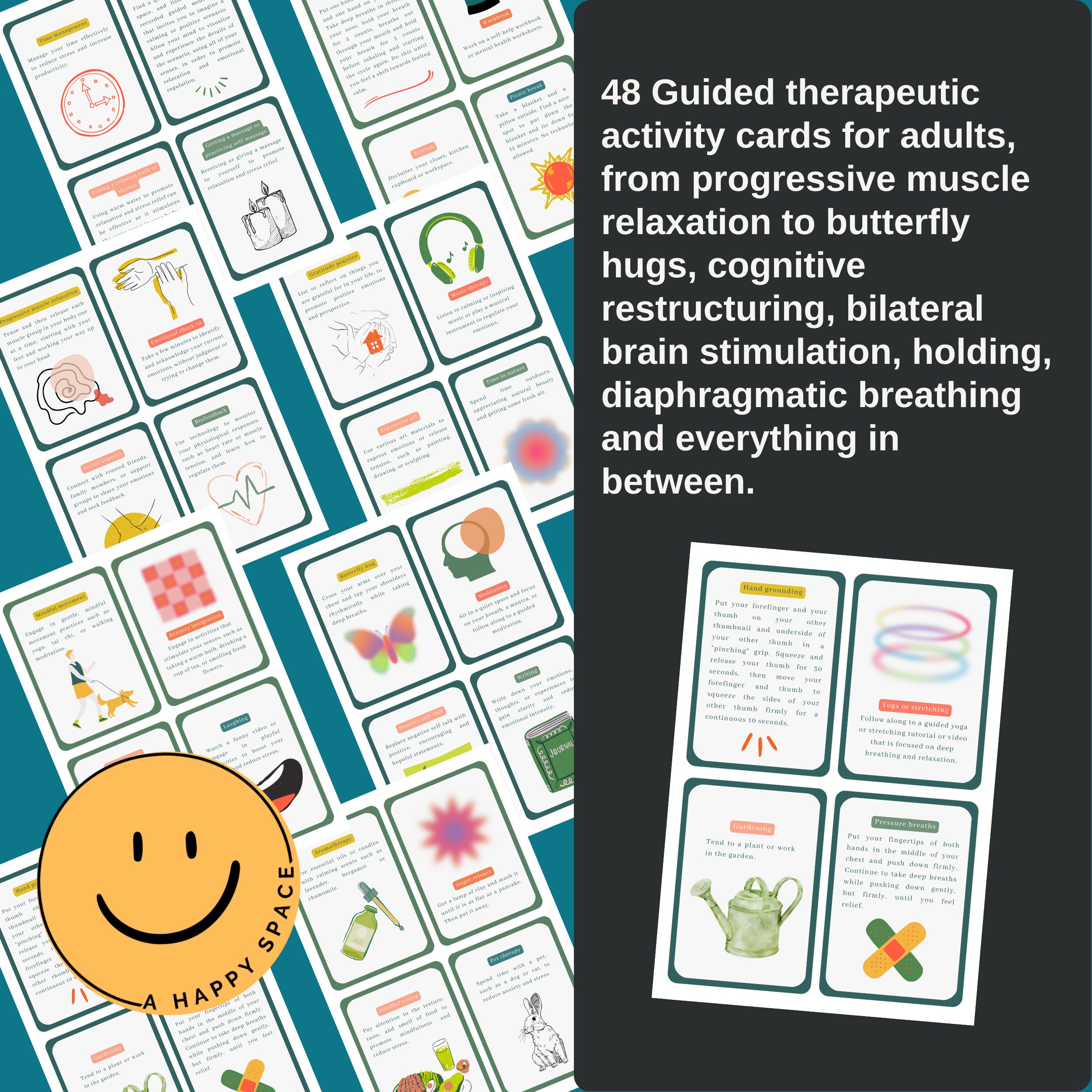 Guided Emotional Regulation Cards, EQ Coping Skill Cards, SEL Skills ...